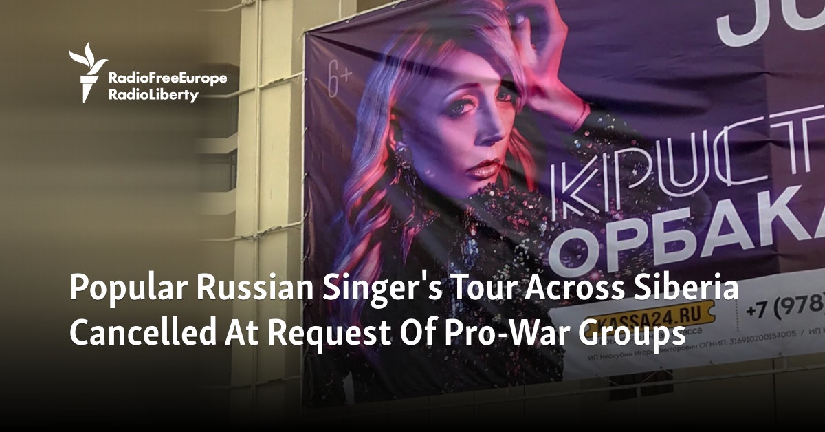 Popular Russian Singer's Tour Across Siberia Canceled At Request Of Pro ...