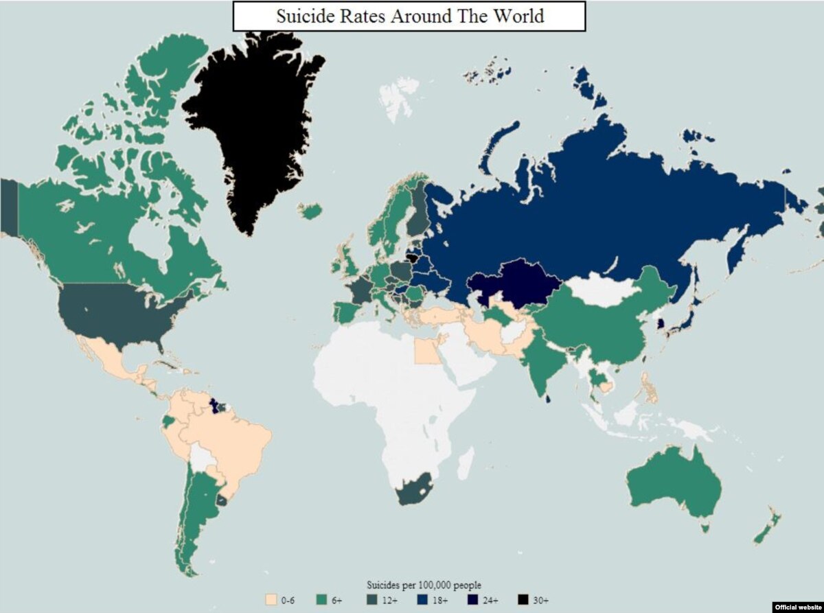 Suicide Rates Around The World