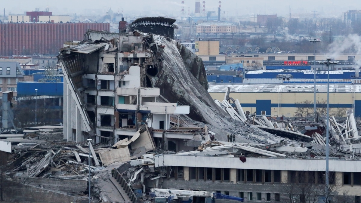 Worker Feared Killed As Arena Demolition Goes Awry In Russia