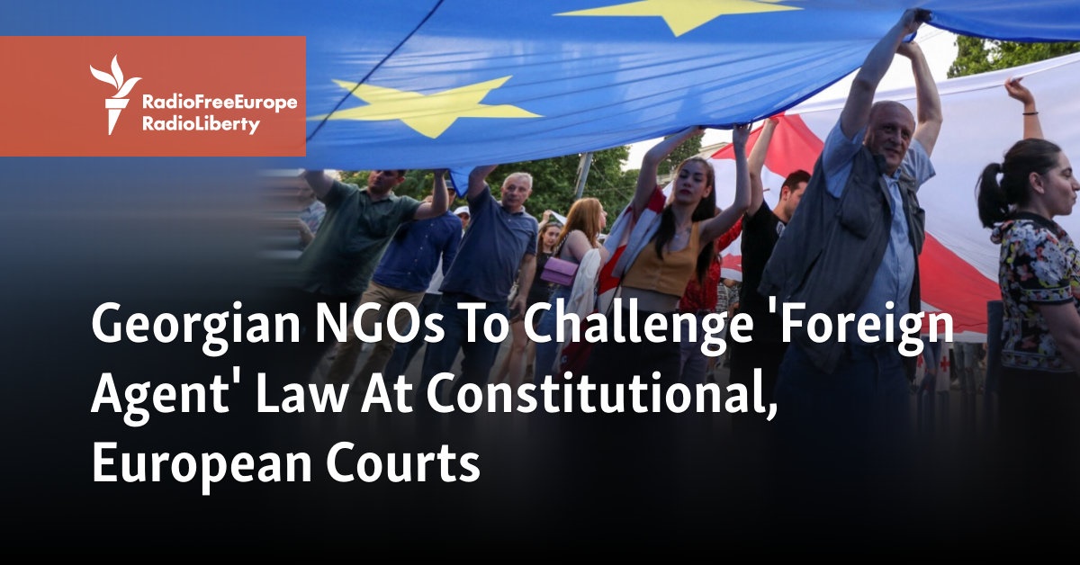 Georgian NGOs To Challenge 'Foreign Agent' Law At Constitutional ...
