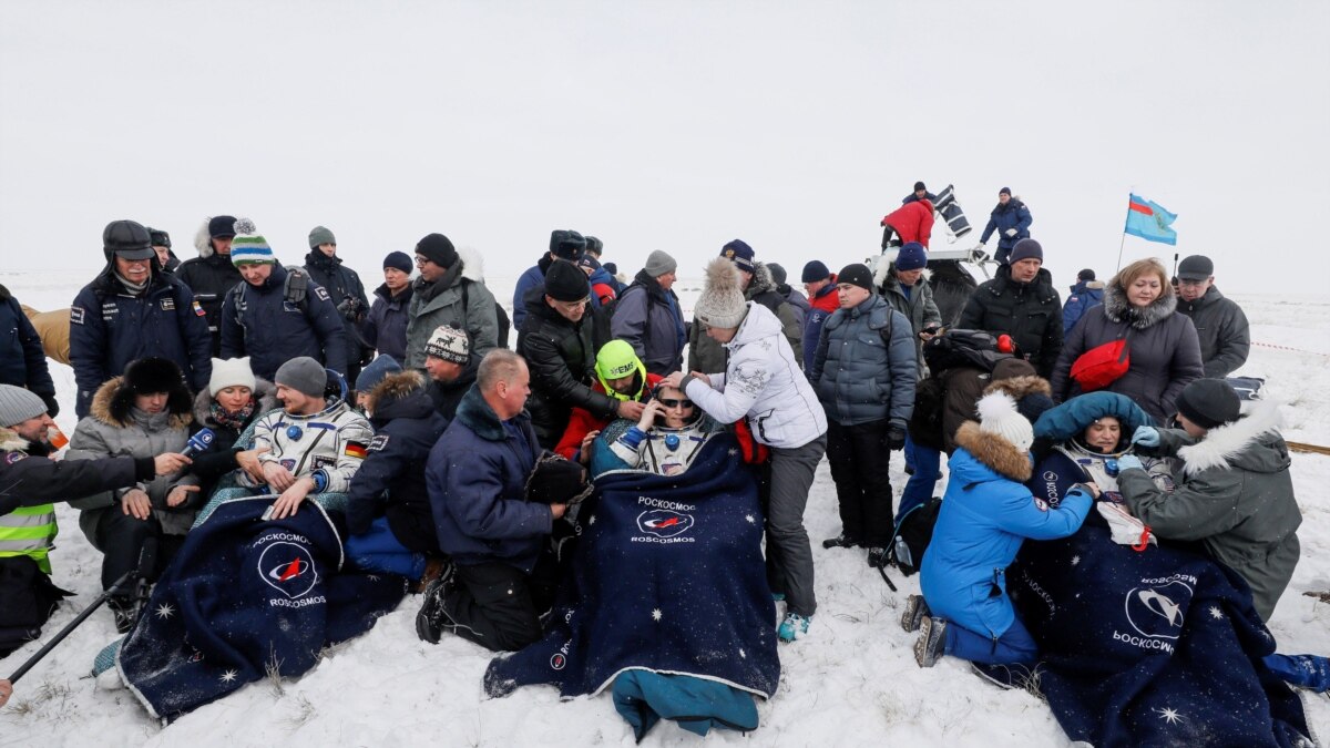 Three Members Of ISS Crew Return To Earth After 197 Days In Space