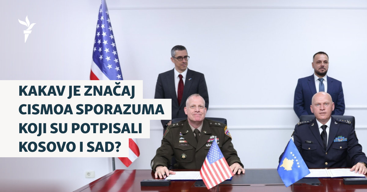 Kakav je značaj CISMOA sporazuma koji su potpisali Kosovo i SAD?