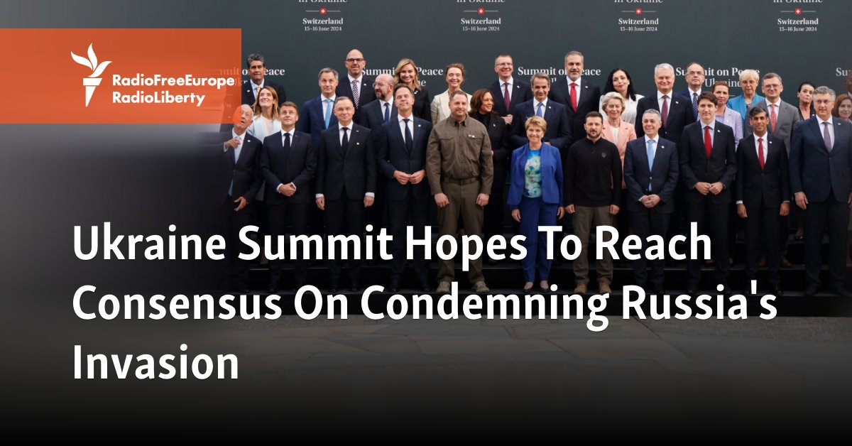 80 Countries Back Ukraine's 'Territorial Integrity' At Swiss Peace Summit