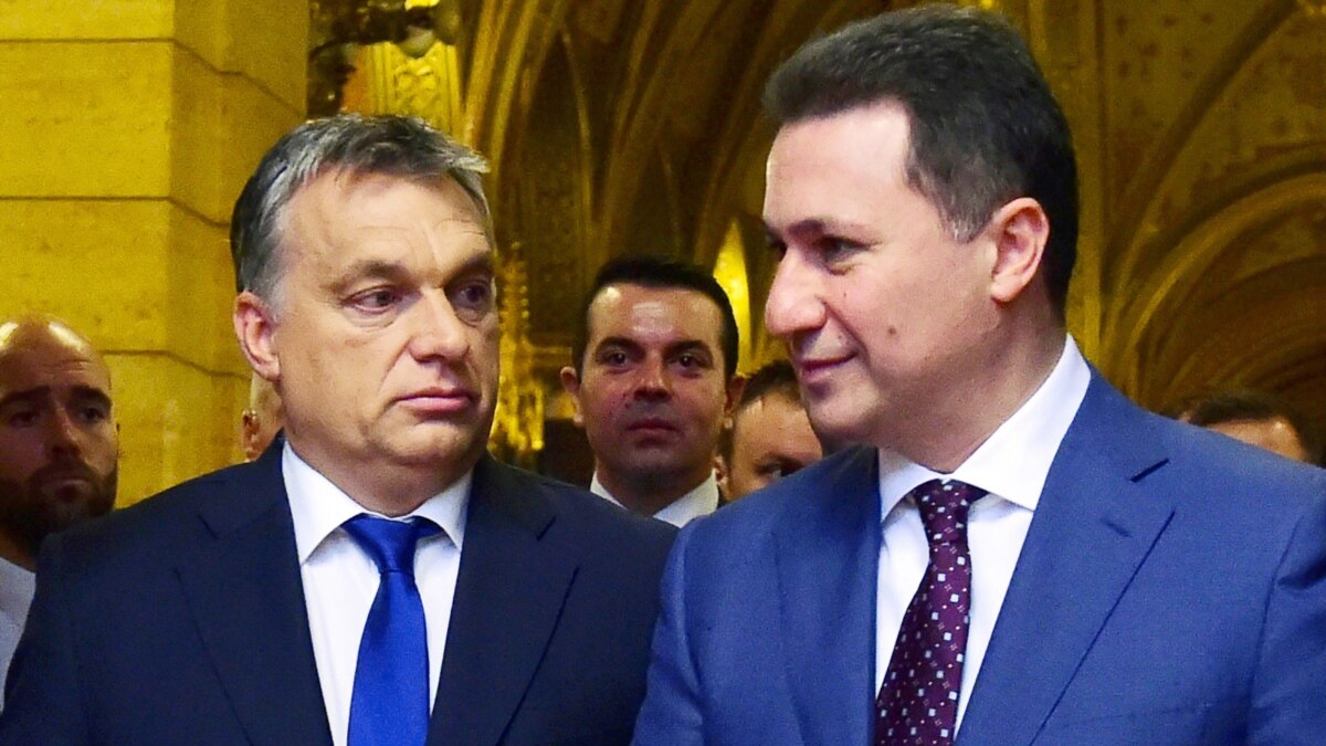 Macedonia Ex-Premier Gruevski Says He Fled To Hungary Over Death Threats