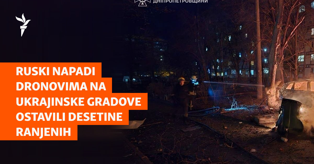 Desetine povređenih u ruskim napadima dronovima na gradove u Ukrajini