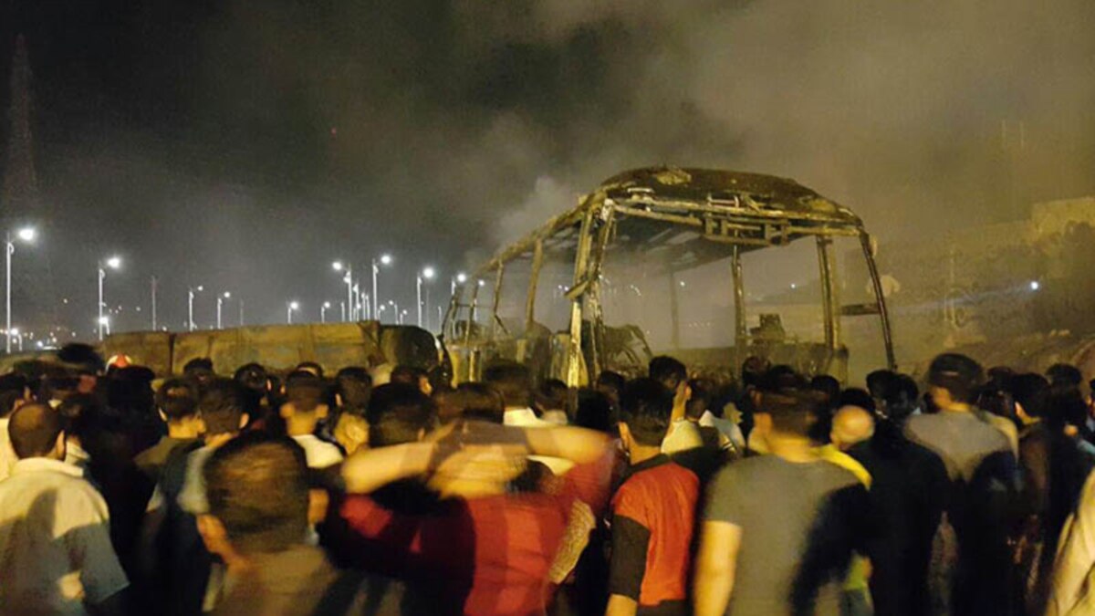 Many Reportedly Killed In Fiery Truck-Bus Crash In Iran’s Kurdistan ...