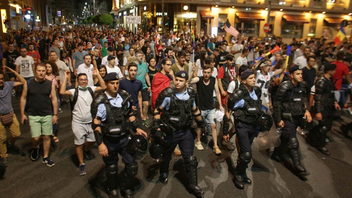 Romanians Hit Streets Again For Antigovernment Protests