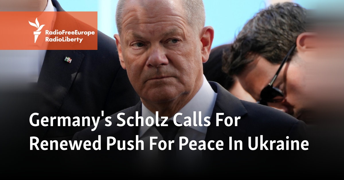 Germany's Scholz Calls For Renewed Push For Peace In Ukraine