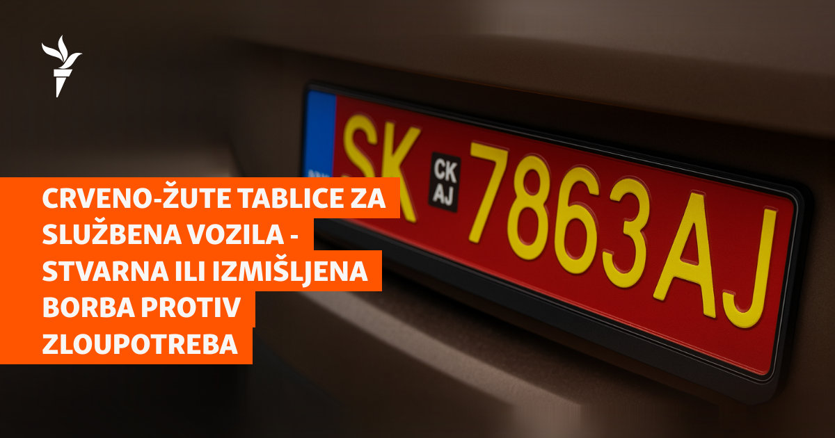 Crveno-žute tablice za službena vozila - stvarna ili izmišljena borba ...