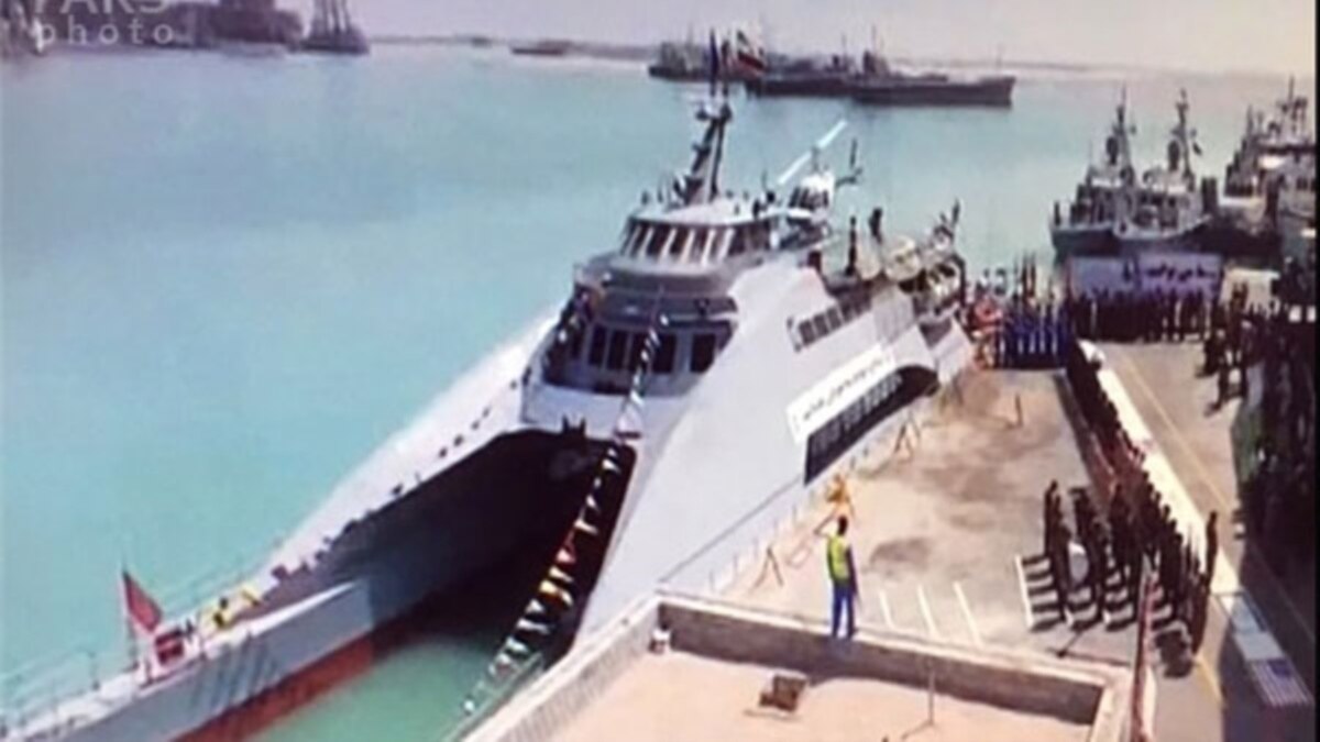 Iran Unveils New High-Speed Vessel Aimed At Deterring U.S. Ships In Gulf