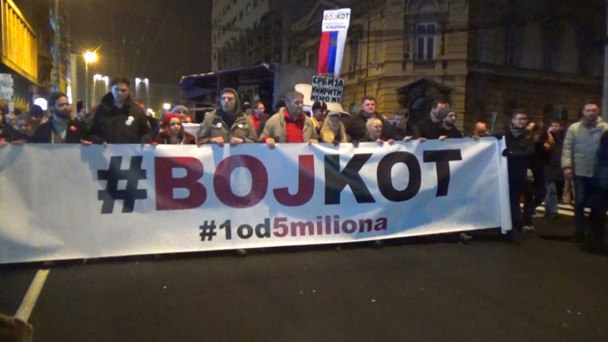 Serbian Anti Government Protests Enter Second Year