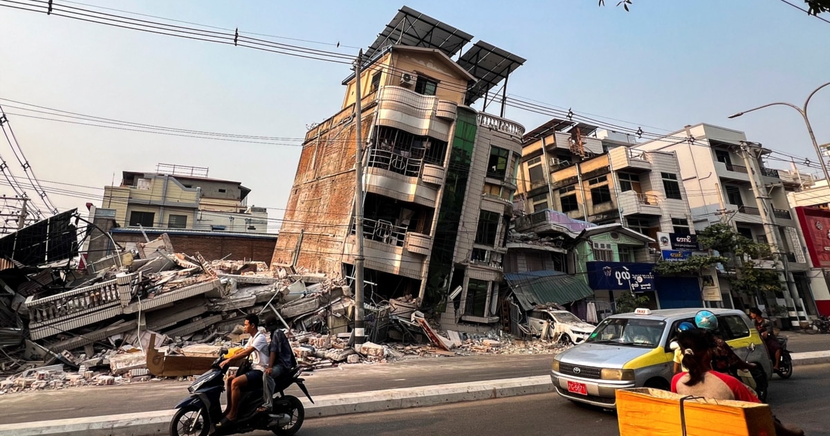 Myanmar Earthquake Death Toll Tops 1,700 As Fears Mount Of Rising Casualties