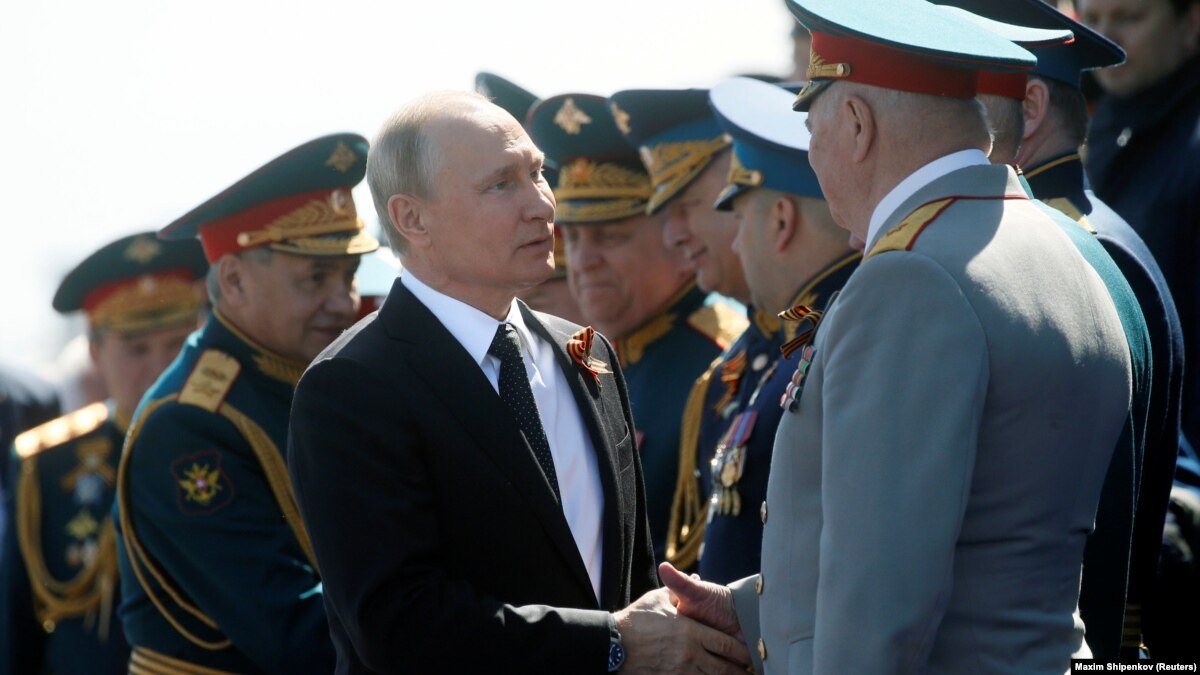 Putin Hits Out At U.S. In Red Square Parade Speech
