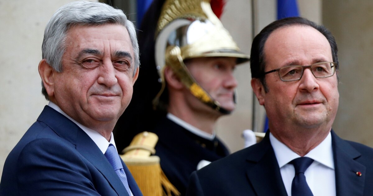 French, Armenian Presidents Sign Cooperation Deals At Paris Talks