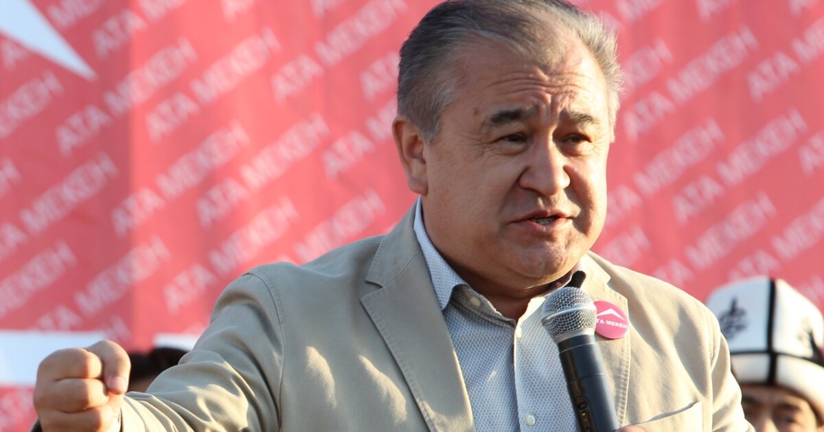 Detained Kyrgyz Opposition Party Leader Tekebaev Named As Presidential ...