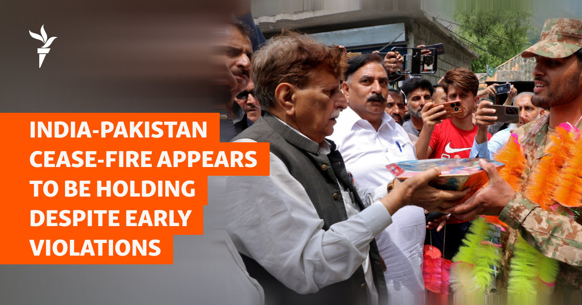 India-Pakistan Cease-Fire Appears To Be Holding After Accusations Of Early Violations