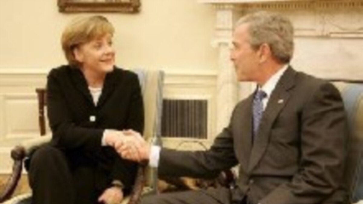 U.S.: Merkel And Bush Find Common Ground During Talks