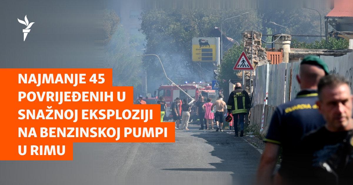 Najmanje 45 povrijeđenih u snažnoj eksploziji na benzinskoj pumpi u Rimu