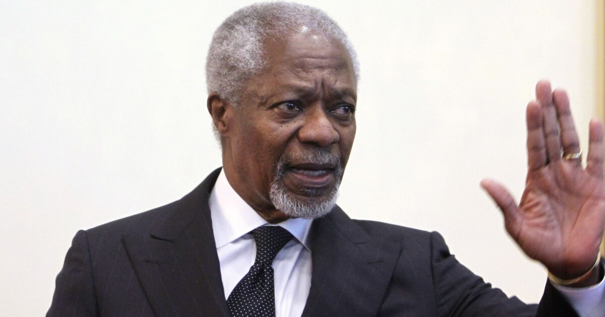 Annan Assadyň goşun çykarmaga razy bolandygyny aýdýar