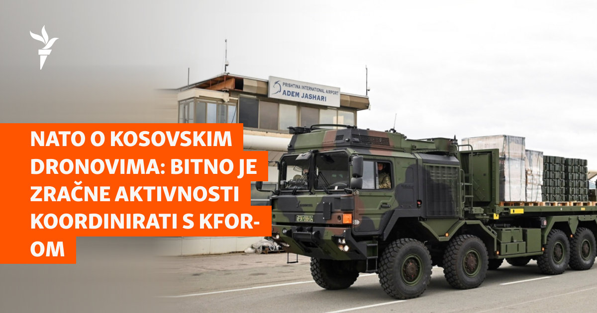 NATO o kosovskim dronovima: Bitno je zračne aktivnosti koordinirati s ...