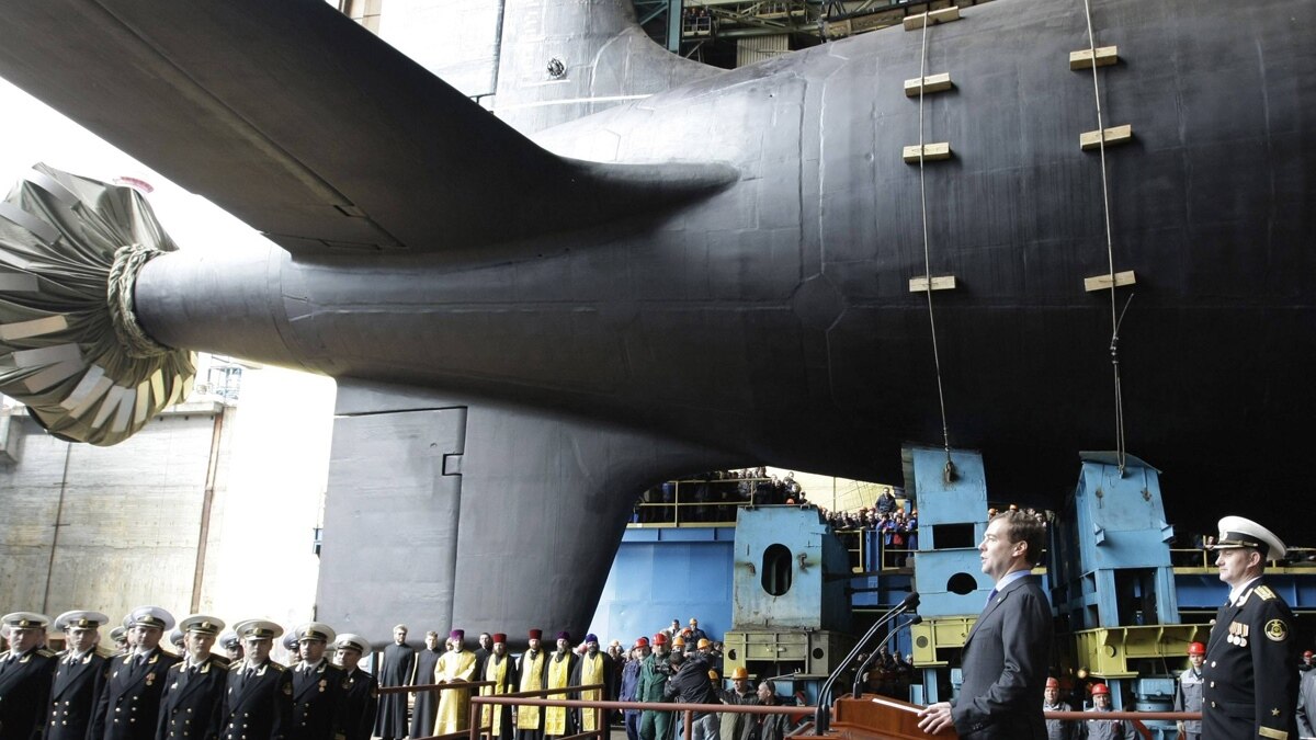Russia Launches Nuclear Submarine 17 Years In Making