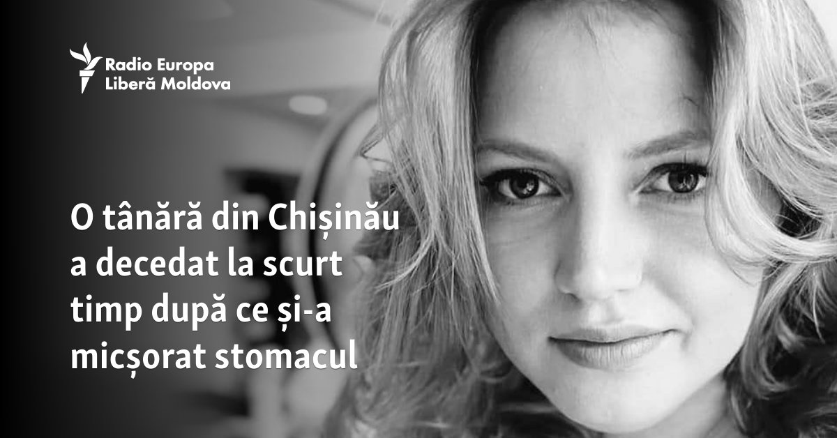 O tânără din Chișinău a decedat după ce și-a micșorat stomacul la o ...