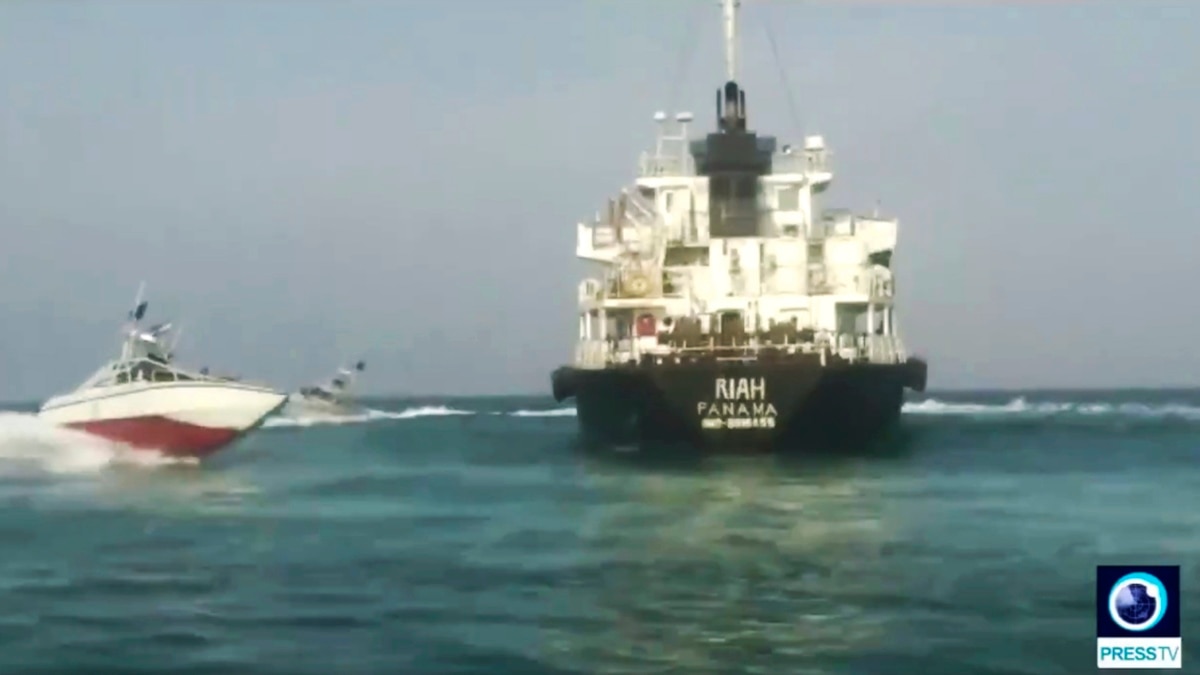 Iran Says Seized Tanker With 'Illegal' Oil In Hormuz