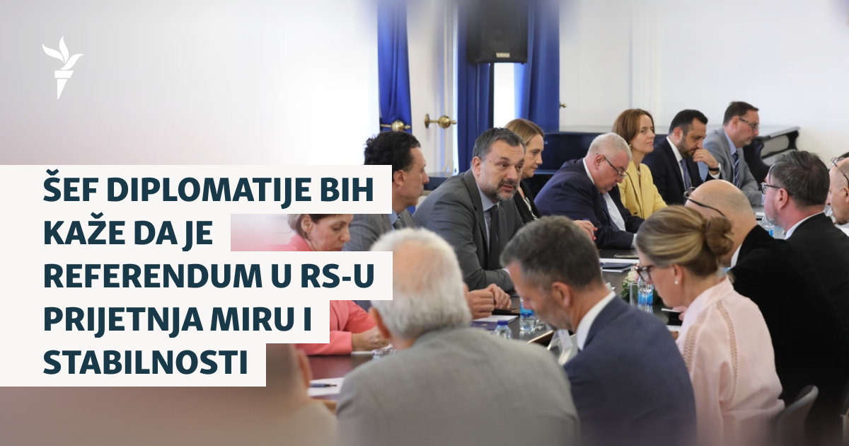 Šef diplomatije BiH kaže da je referendum u RS-u prijetnja miru i ...