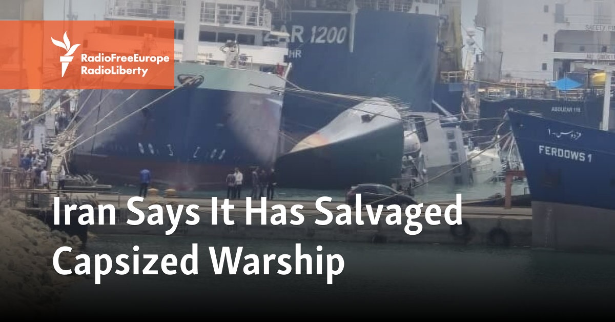 Iran Says It Has Salvaged Capsized Warship