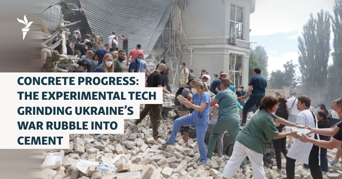Concrete Progress: The Experimental Tech Grinding Ukraine's War Rubble ...