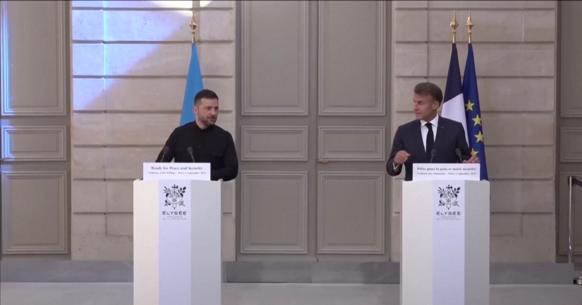 Zelenskyy, Macron Say Allies Agree On Post-War Security Guarantees