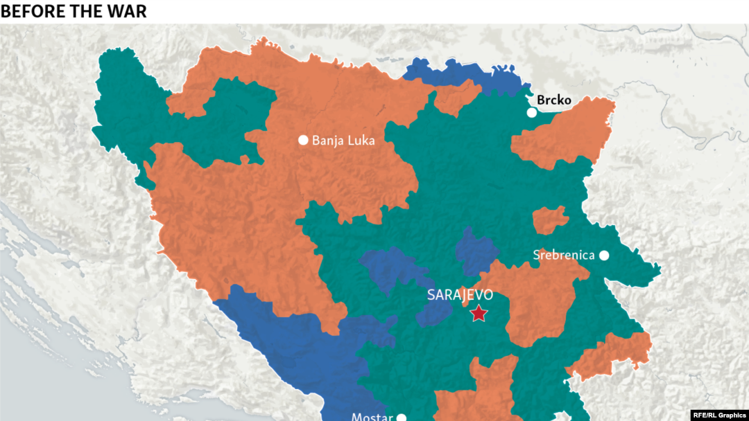 Bosnian Genocide Map