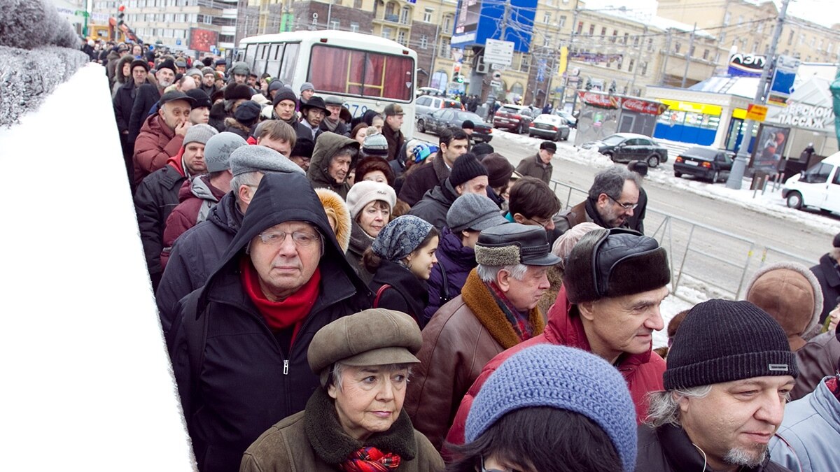 Thousands Rally In Moscow Against Ethnic Violence