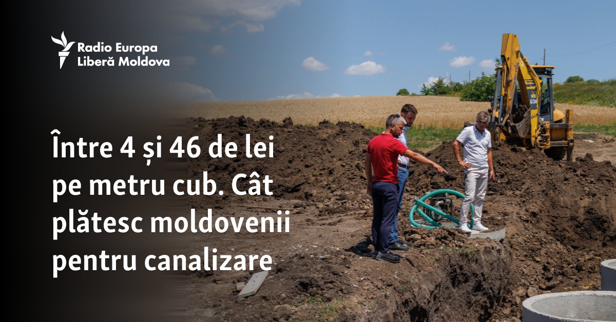 Între 4 și 46 de lei per metru cub de apă. Cât plătesc moldovenii ...