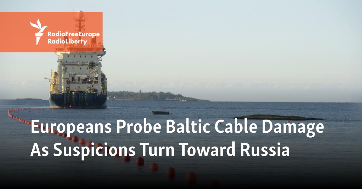 Europeans Probe Baltic Cable Damage As Suspicions Turn Toward Russia