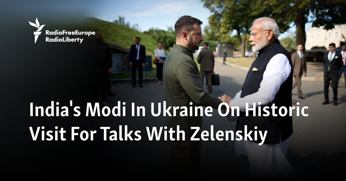 India's Modi Calls For Peace During Historic Visit To Ukraine