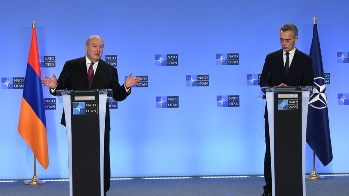 Armenian President Meets NATO Chief, Slams Turkey