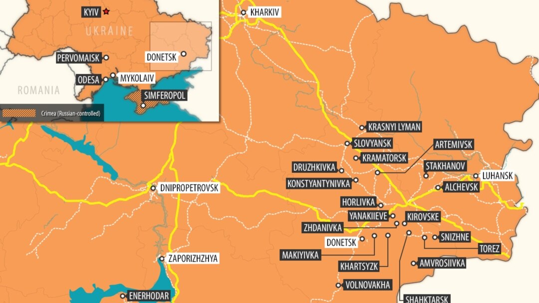 Alchevsk Ukraine Map