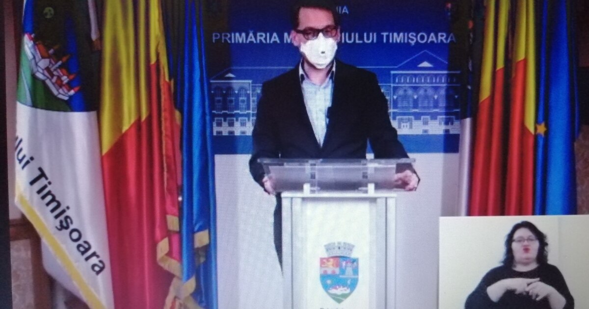 O fereastră pentru surzi la Primăria Timișoara. Angela Mate, interpret ...