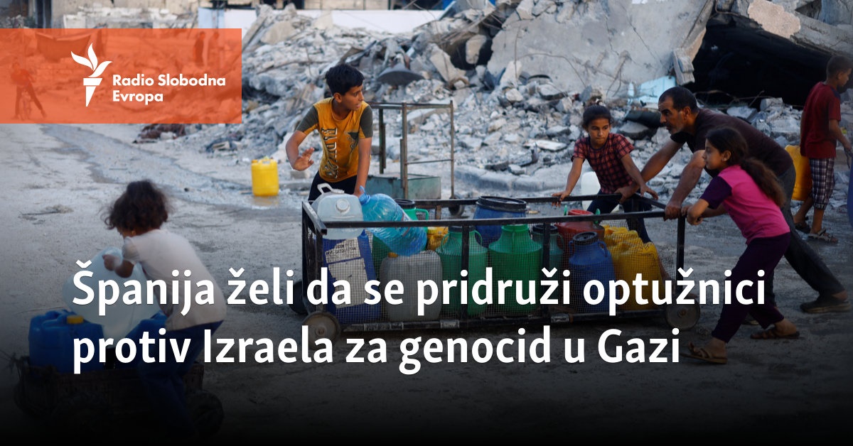Španija želi da se pridruži optužnici protiv Izraela za genocid u Gazi