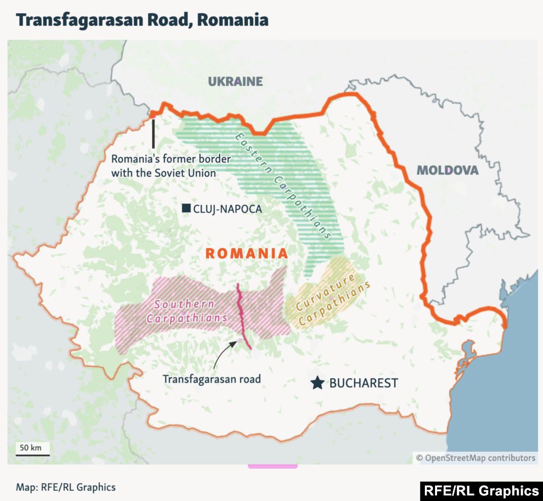 Transylvanian Alps Map