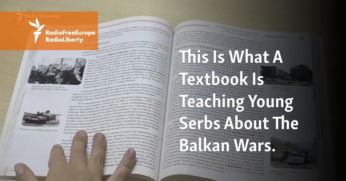 This Is What A Textbook Is Teaching Young Serbs About The Balkan Wars.