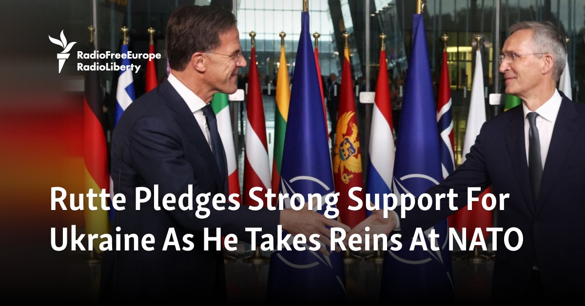 Rutte Pledges Strong Support For Ukraine As He Takes Reins At NATO