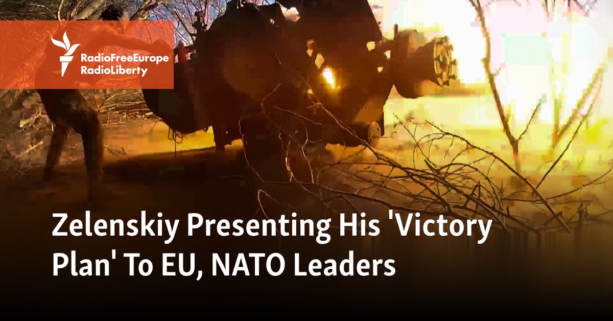 Zelenskiy Presents His Ukraine 'Victory Plan' To EU, NATO Leaders