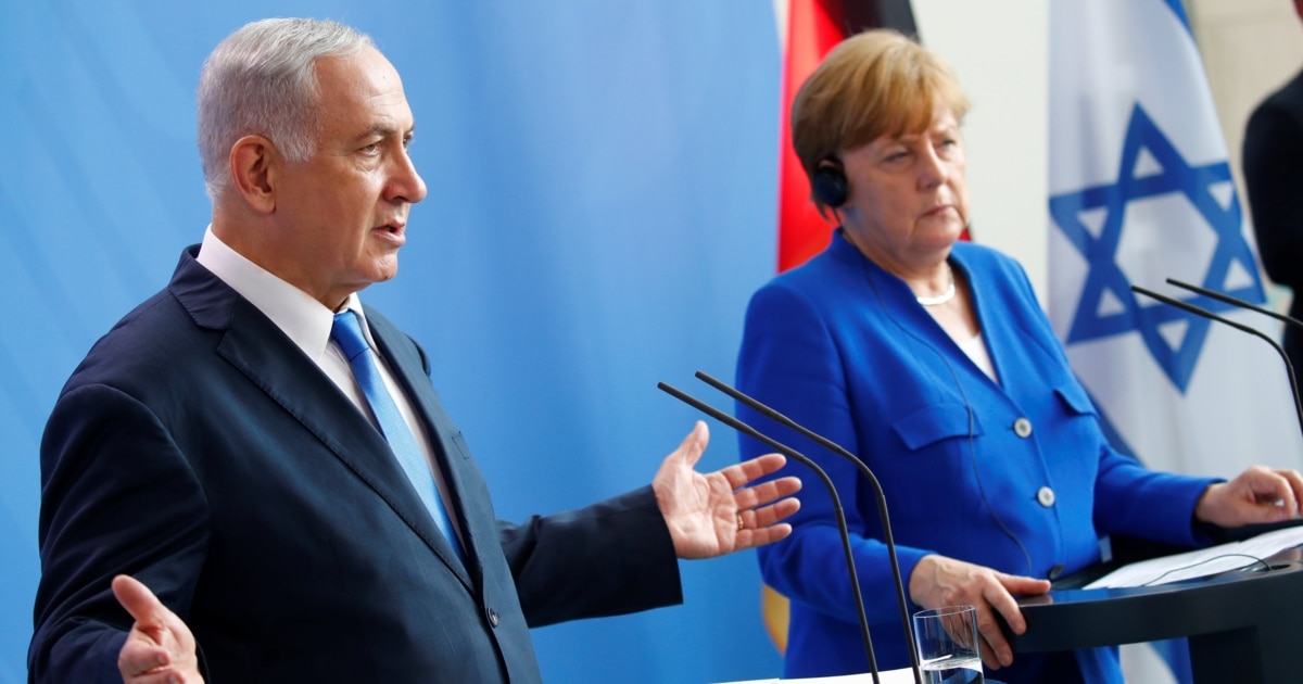 Netanyahu, Merkel Agree Iran A Concern For Israel's Security
