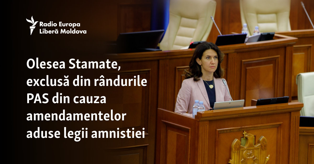 Olesea Stamate, exclusă din rândurile PAS din cauza amendamentelor ...