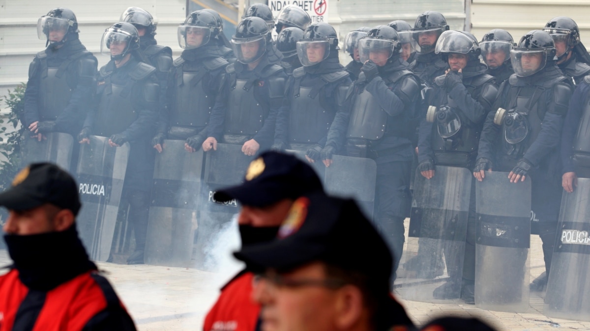 Opposition Activists Clash With Police In Albanian Capital