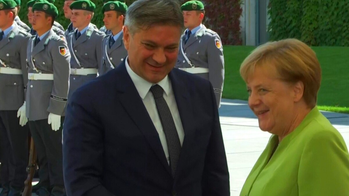Bosnian Prime Minister Zvizdic Meets Merkel In Berlin