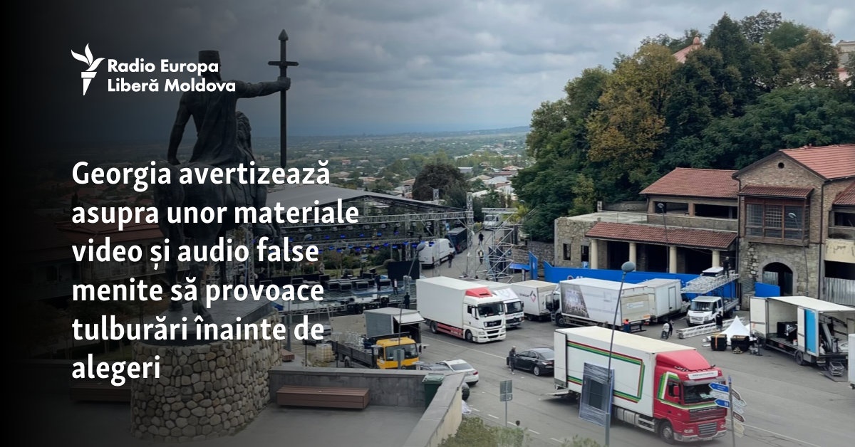 Georgia avertizează asupra unor materiale video și audio false menite ...