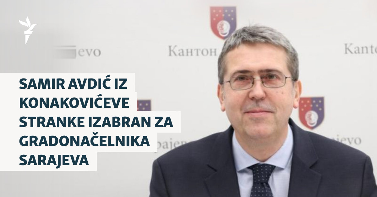 Samir Avdić iz Konakovićeve stranke izabran za gradonačelnika Sarajeva